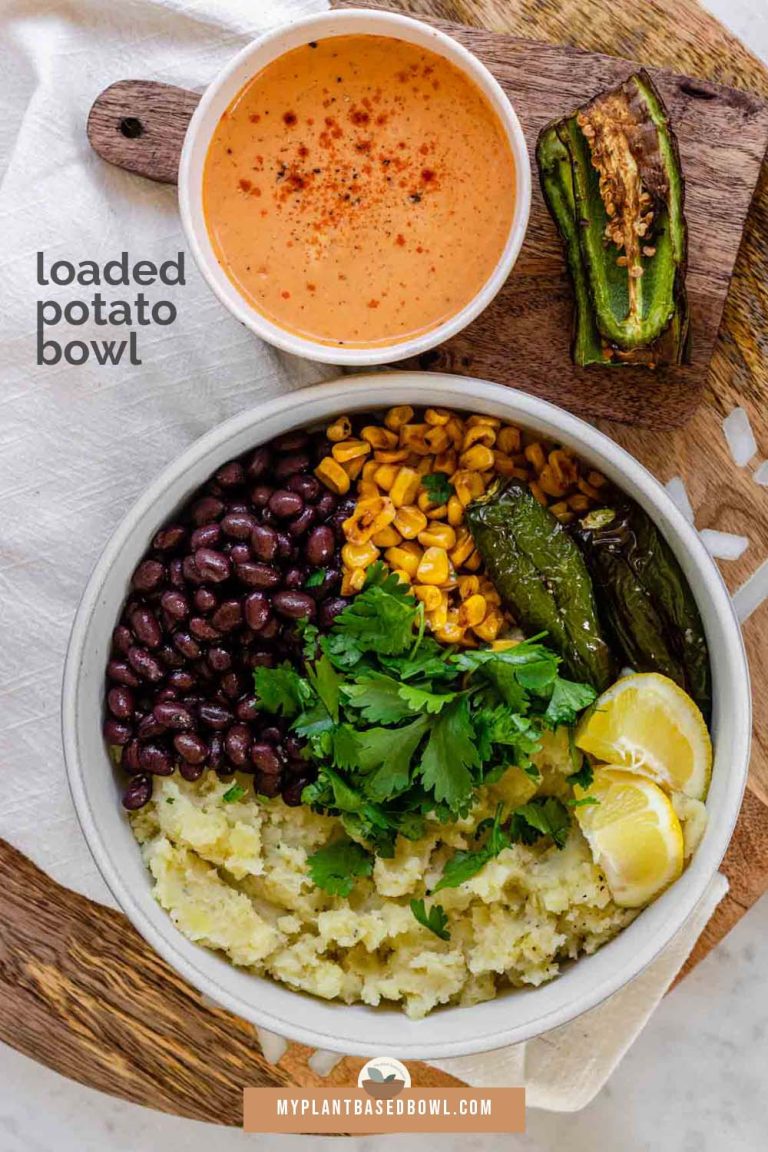 Loaded Potato Bowl | Vegan - My Plant Based Bowl
