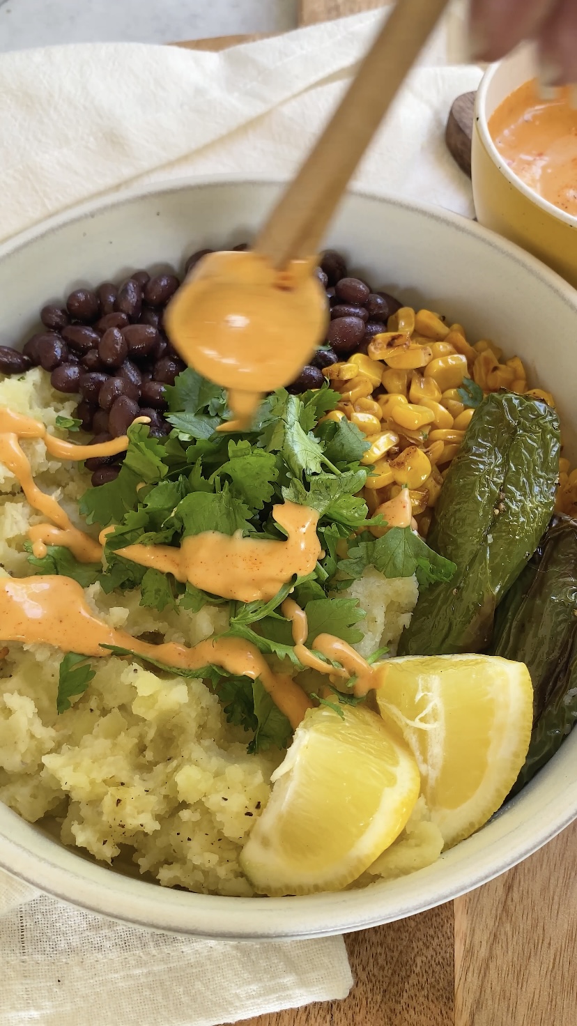 Loaded Potato Bowl | Vegan - My Plant Based Bowl