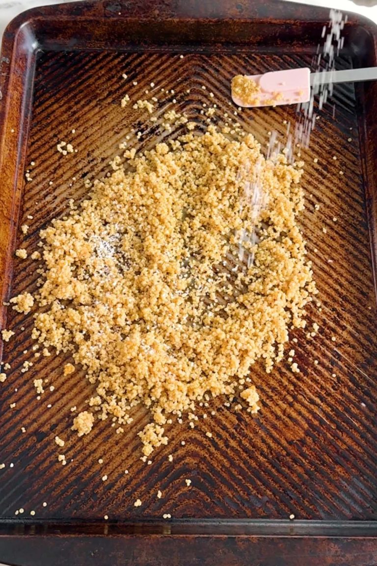 Toasted Quinoa Recipe for a Crunchy Salad Topping - My Plant Based Bowl